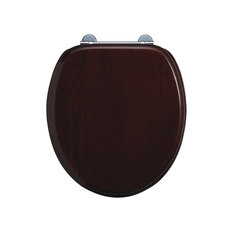 Burlington Mahogany Toilet Seat | Sanctuary Bathrooms