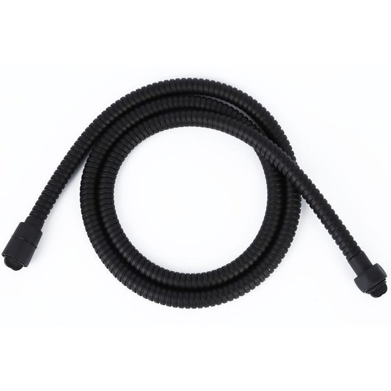 JTP Vos Matt Black 1500mm Metal Shower Hose | Sanctuary Bathrooms