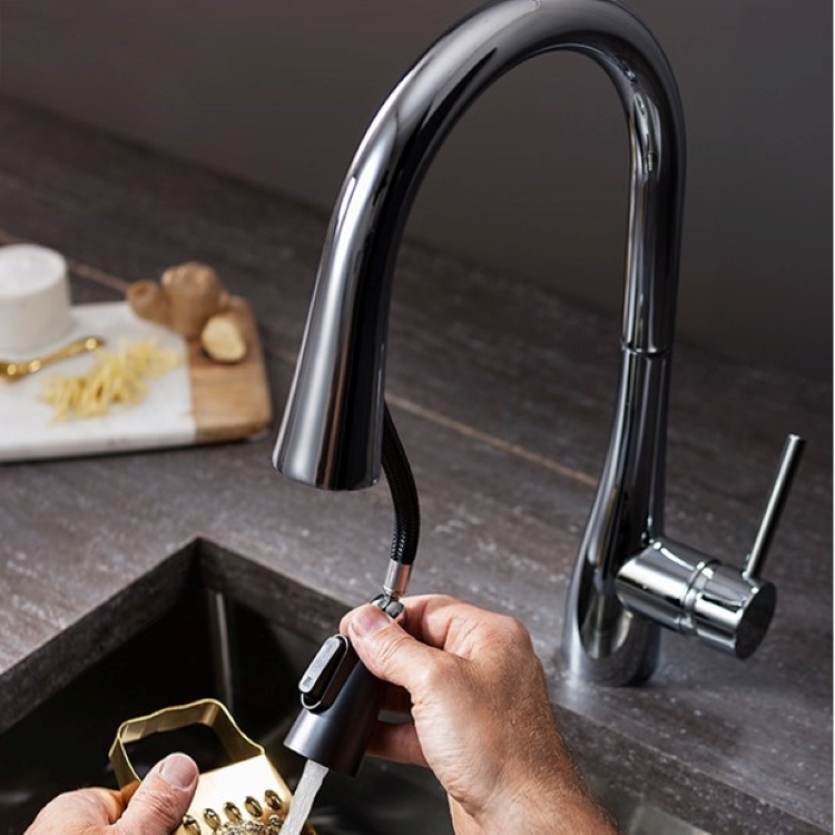 Crosswater Cook Kitchen Mixer - Concealed Dual Spray | Sanctuary Bathrooms