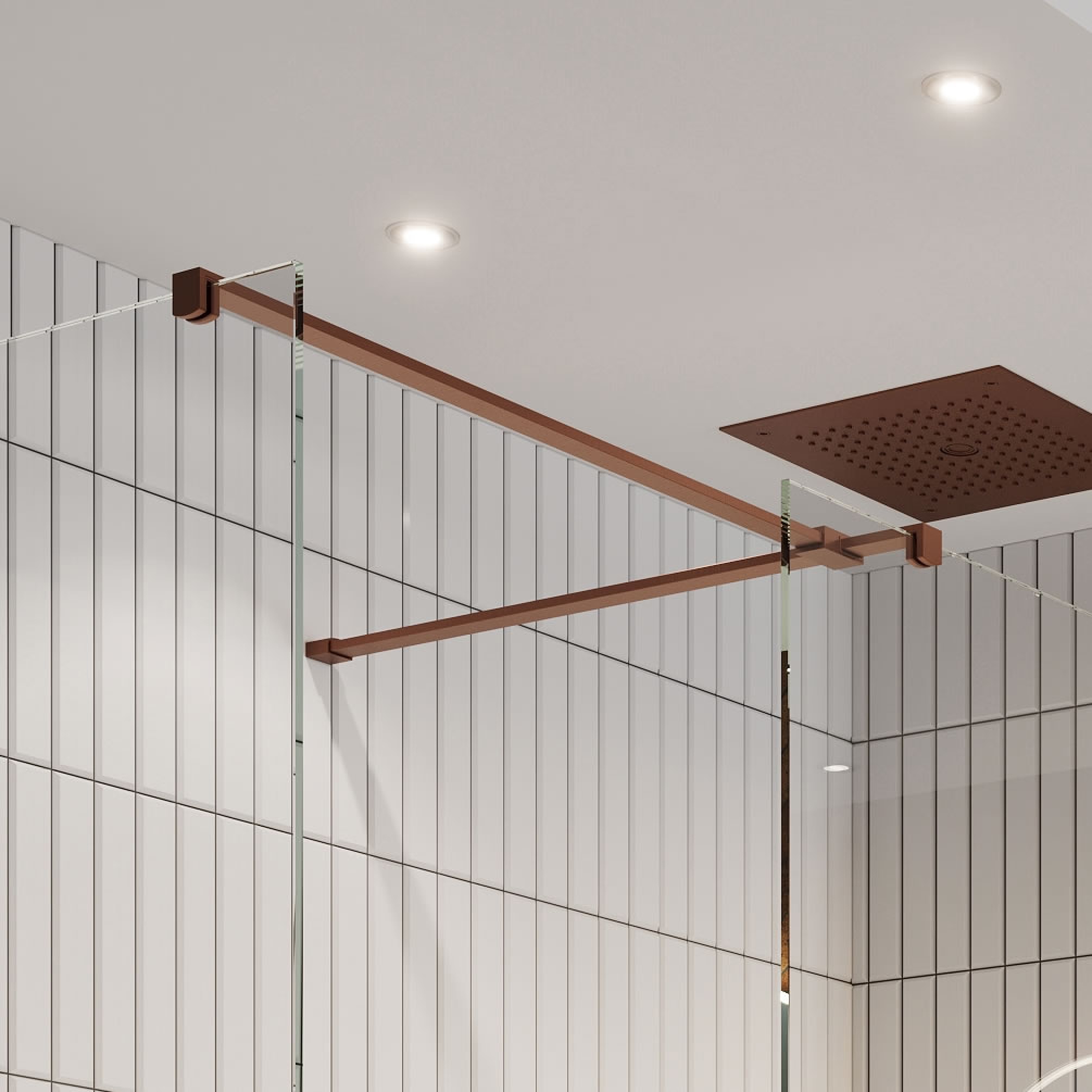 Crosswater Brushed Bronze T Bracing Bar | Sanctuary Bathrooms