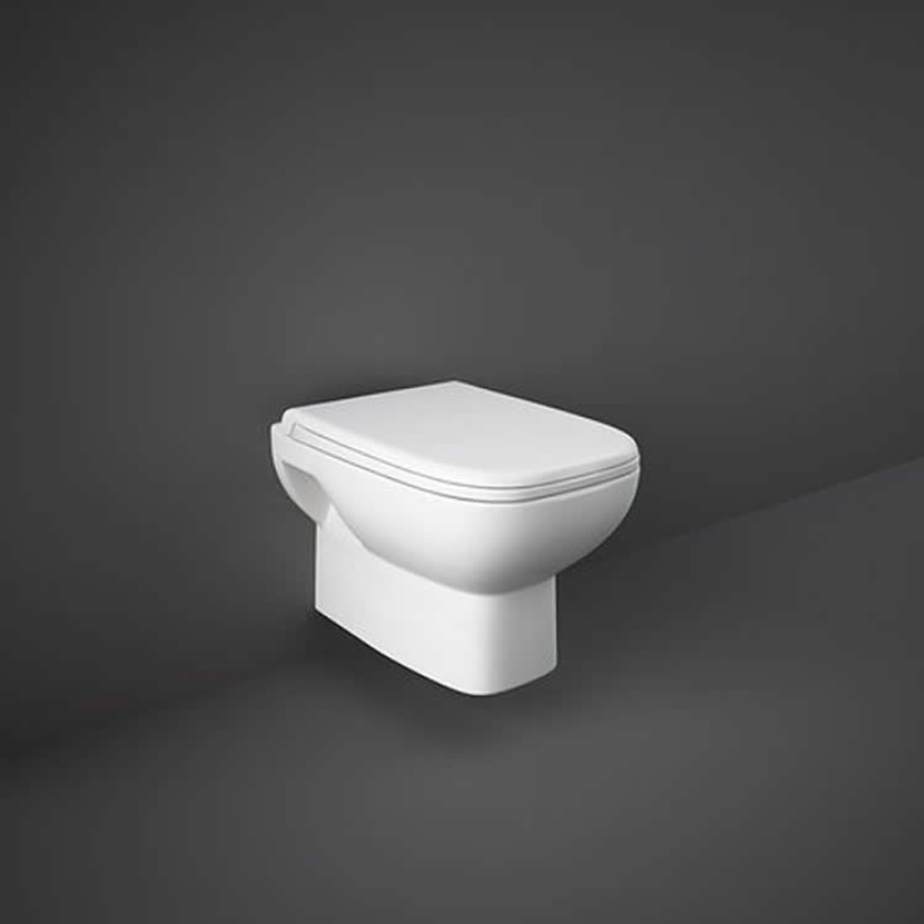 RAK Origin Wall Hung Toilet & Soft Close Seat | Sanctuary Bathrooms