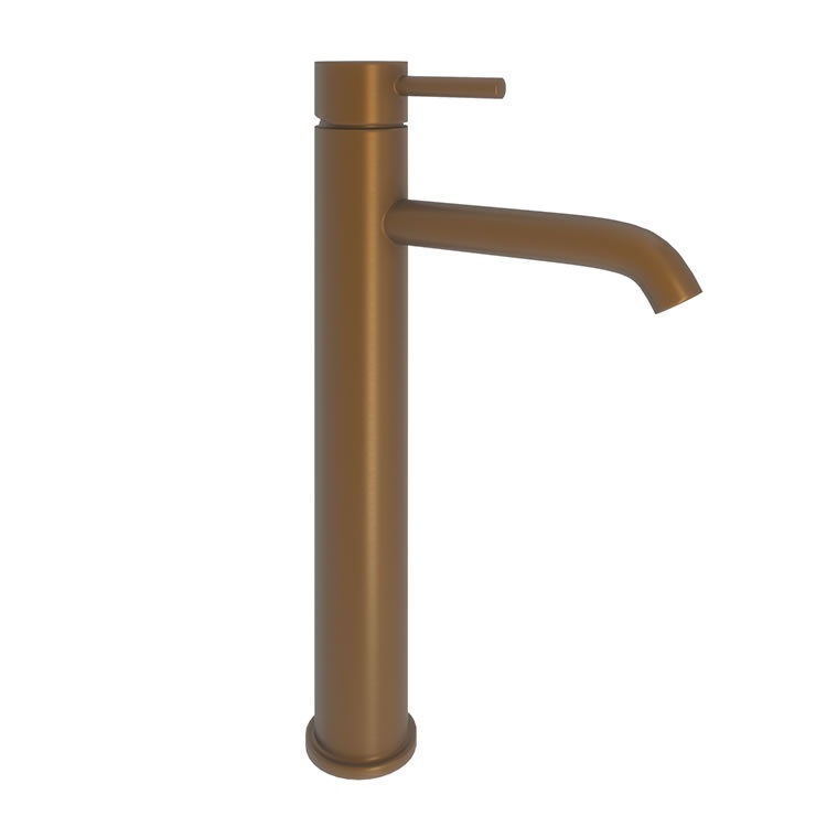 Abacus Iso Brushed Bronze Tall Mono Basin Mixer | Sanctuary Bathrooms