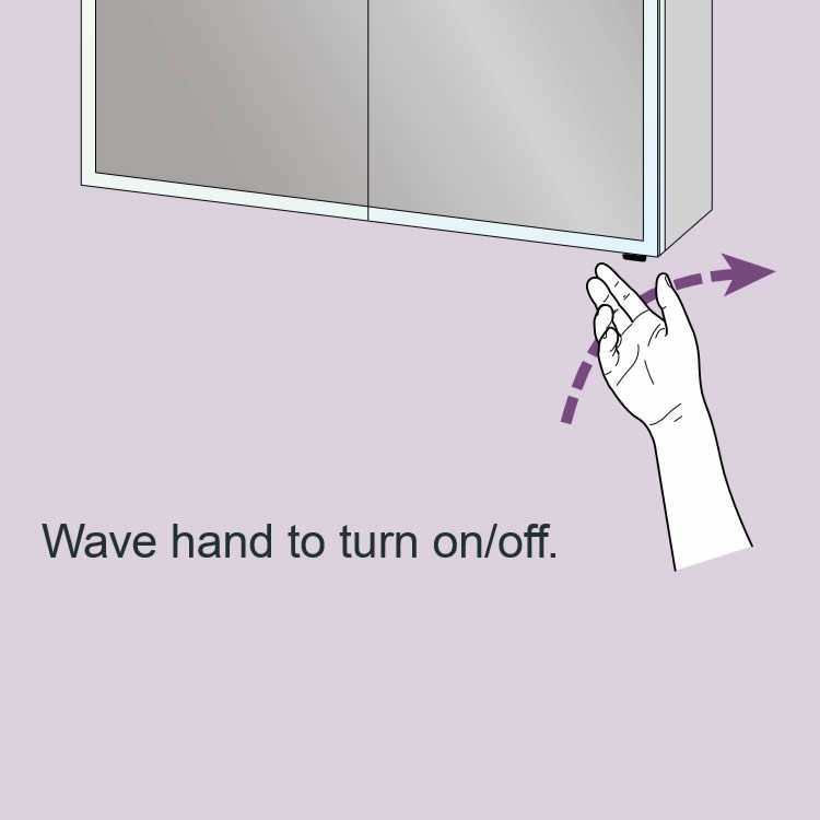 HIB Qubic 60 LED Bathroom Cabinet | Sanctuary Bathrooms