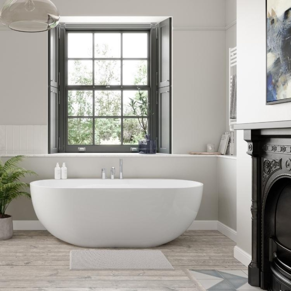 Tissino Tanaro Freestanding Bath With Ledge Sanctuary