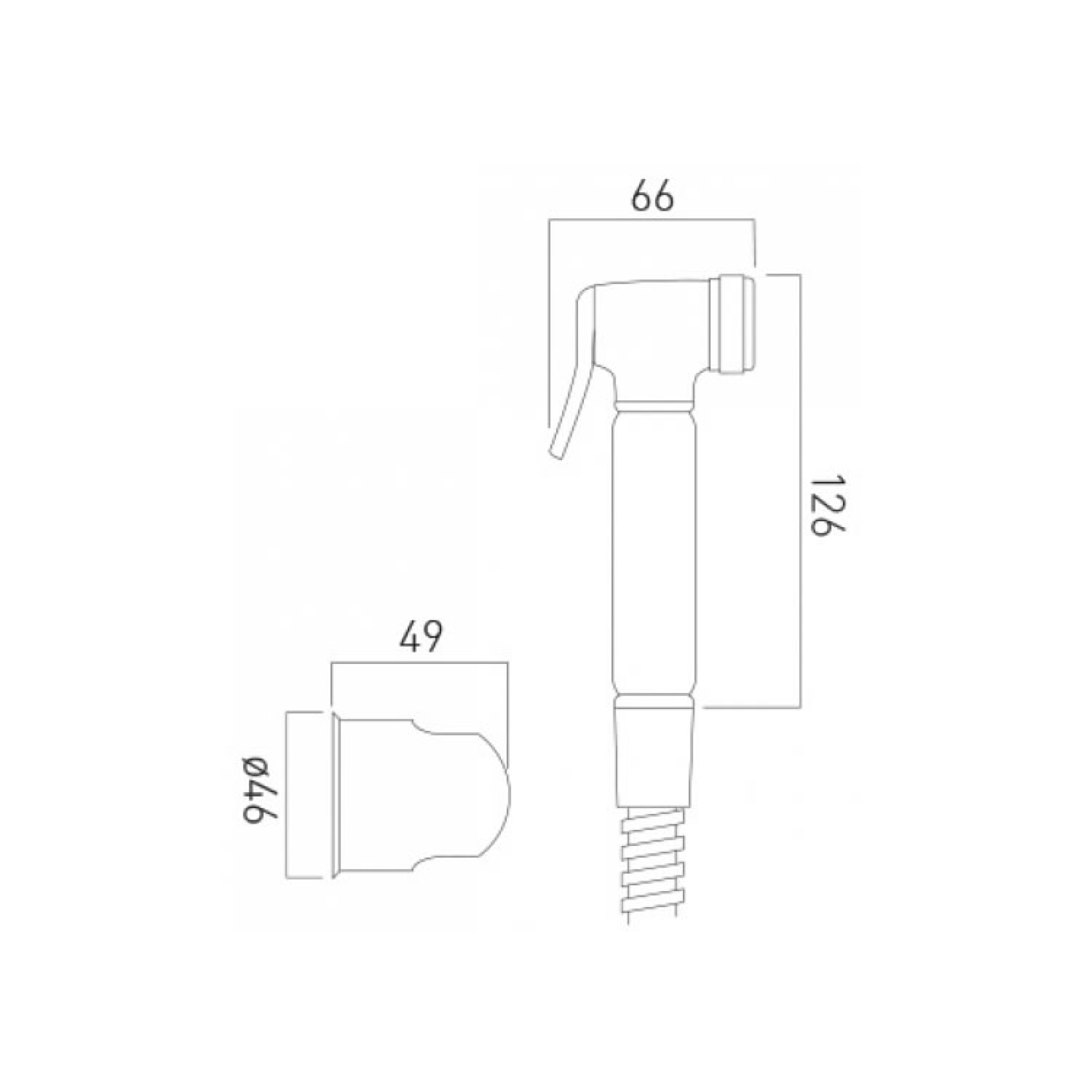 Vado Luxury Shattaf Douche Handset | Sanctuary Bathrooms