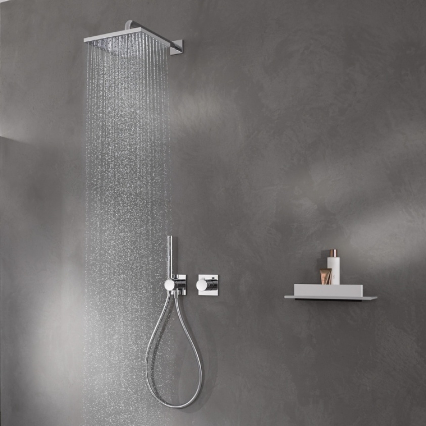 Keuco IXMO Chrome Square Shower Set | Sanctuary Bathrooms