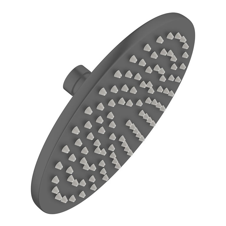 Crosswater MPRO Slate 200mm Round Shower Head | Sanctuary Bathrooms