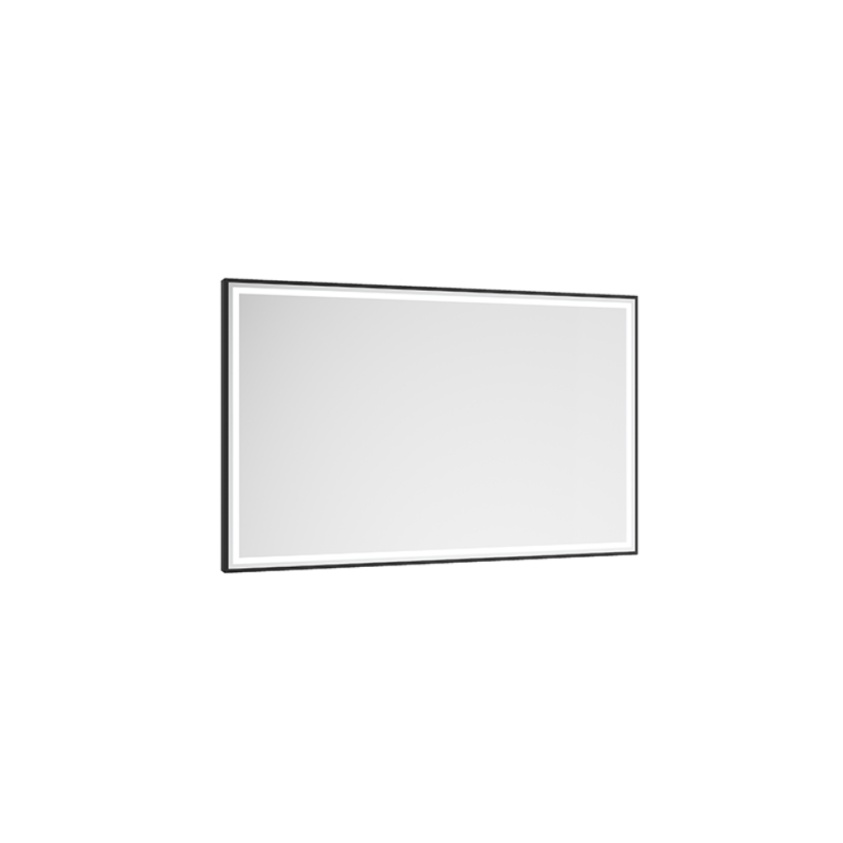 Abacus Line Matt Black Framed 1200mm x 600mm LED Mirror