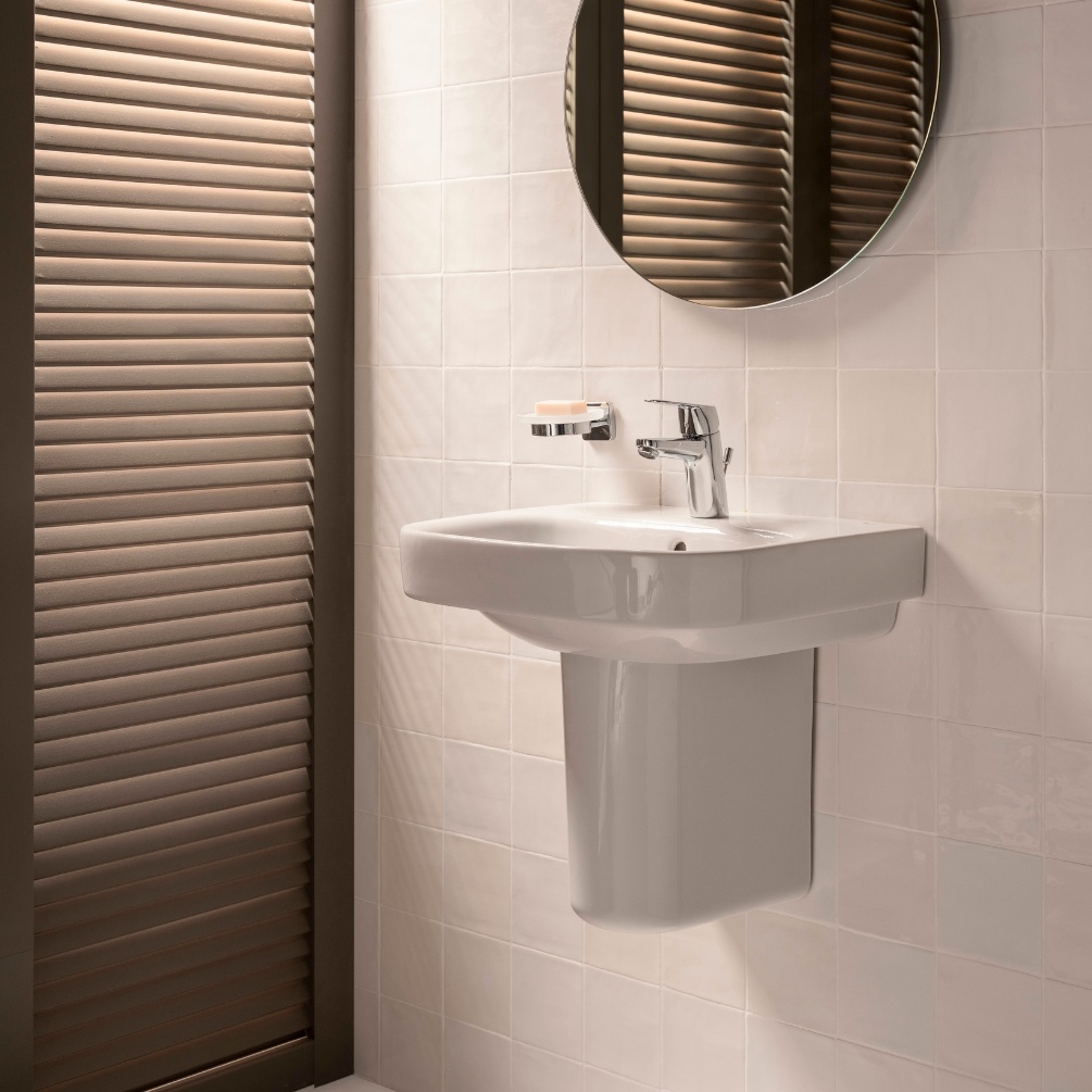 Roca Debba 500mm Basin & Semi-Pedestal | Sanctuary