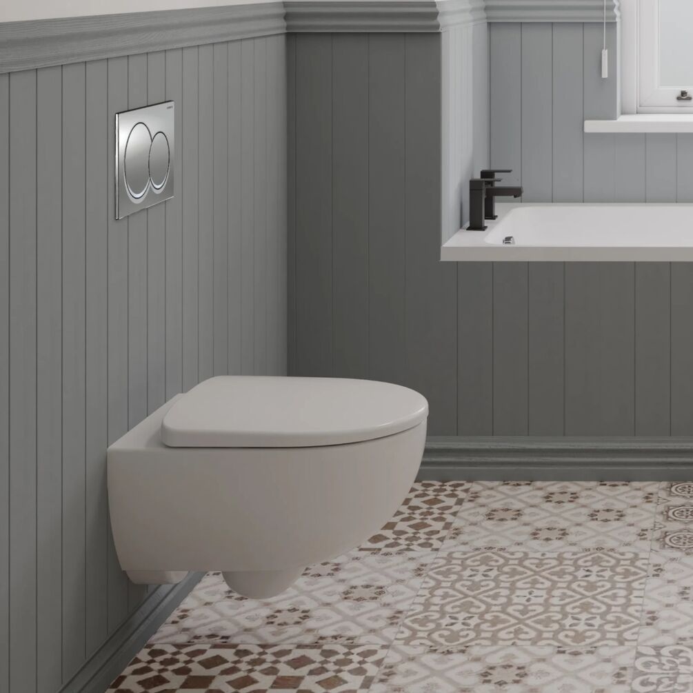 Geberit Selnova Wall-Hung Toilet & Alpha Frame Set | Sanctuary
