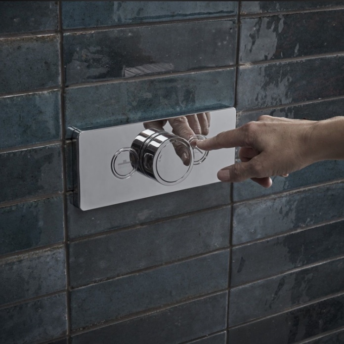 Tavistock Axiom Dual Function Push Button Shower Valve With Head ...