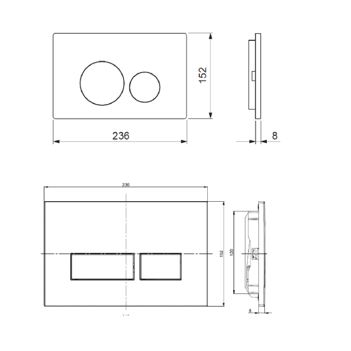 RAK Resort BTW WC, Standard Cistern & Flush Plate Pack | Sanctuary ...