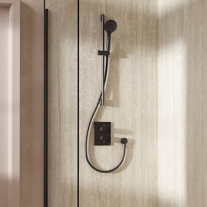 Crosswater Crossbox Slate Slide Rail Shower Set | Sanctuary