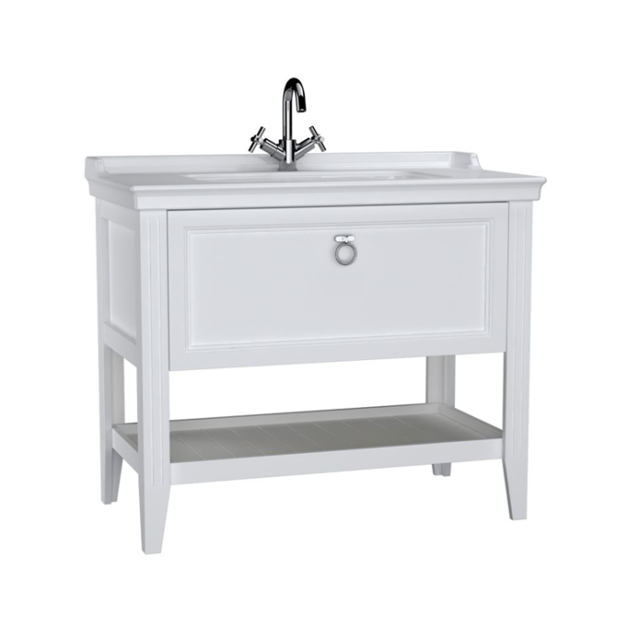 VitrA Valarte Matt White 1000 Drawer Unit | Sanctuary Bathrooms