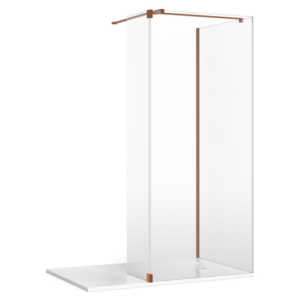 Crosswater Gallery 10 Bronze 700 Wetroom Screen | Sanctuary Bathrooms