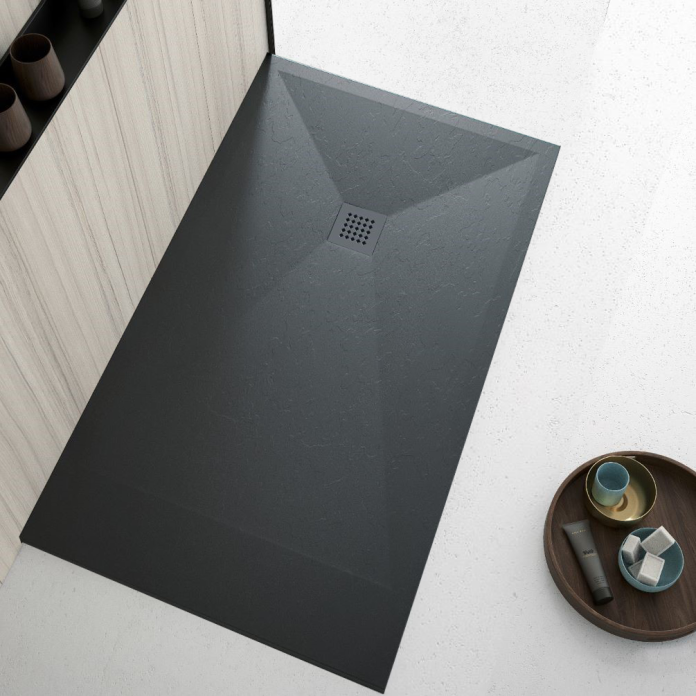 Onyx Anthracite Slate 1500 x 1000 Stone Resin Shower Tray | Sanctuary