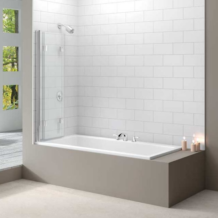 Merlyn MB9 Three Panel Folding Bath Screen | Sanctuary