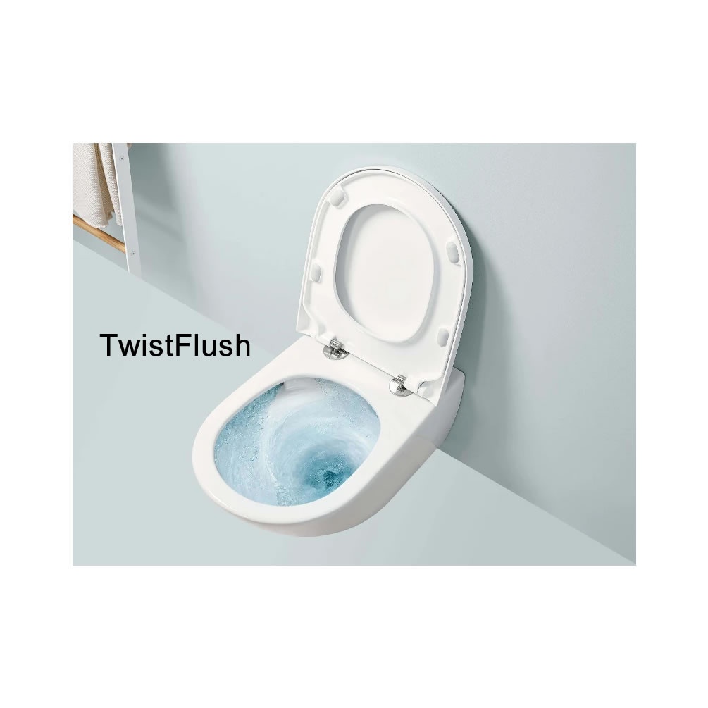 V&B Architectura TwistFlush WC Set (Chrome Plate) | Sanctuary Bathrooms