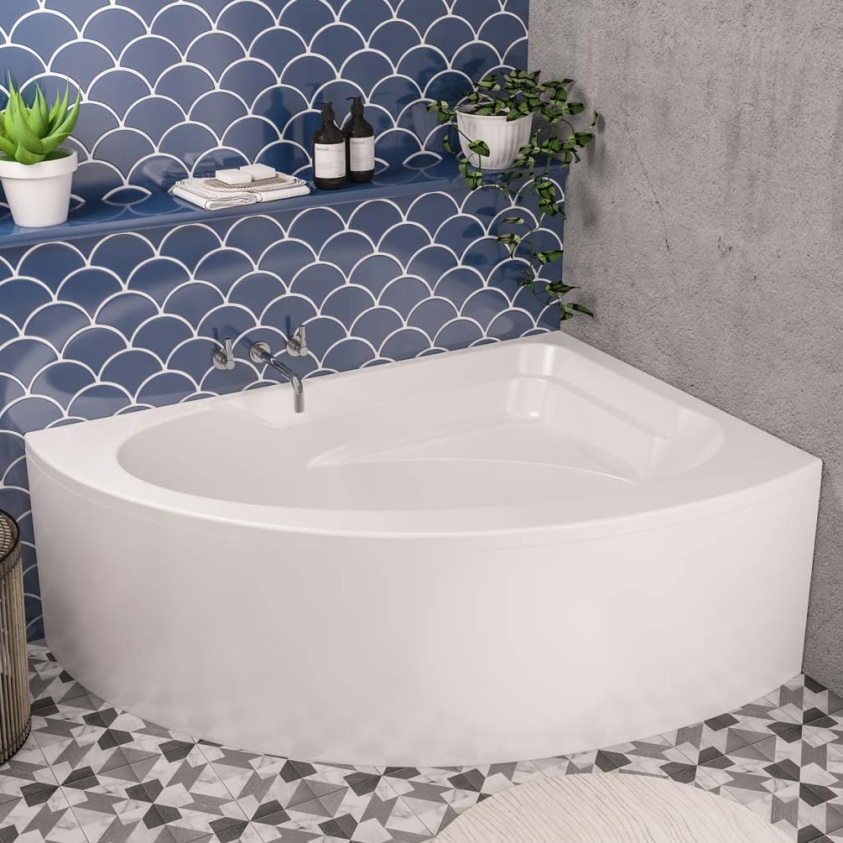 Eastbrook Beaufort Lundy 1500 x 1040mm Offset Corner Bath | Sanctuary ...