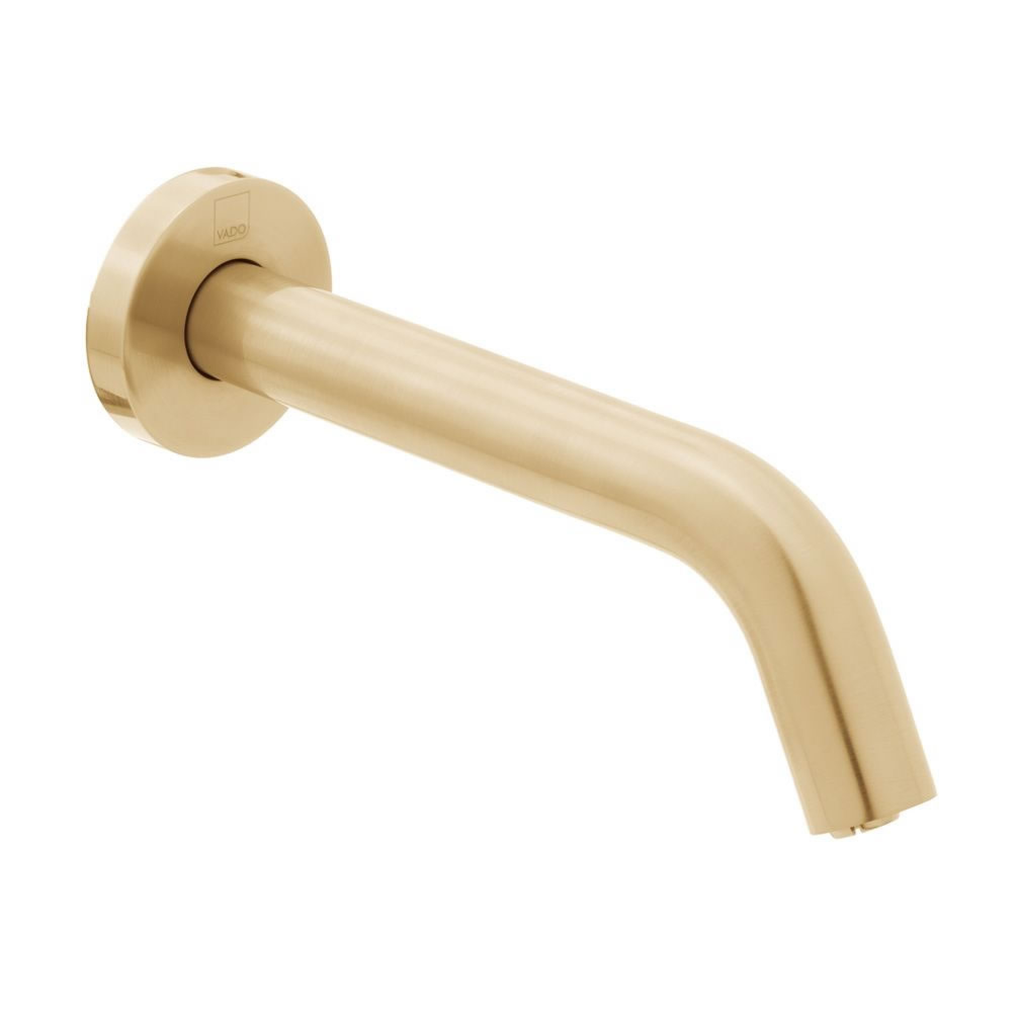 Vado Individual Gold Basin Wall Sensor Spout | Sanctuary Bathrooms
