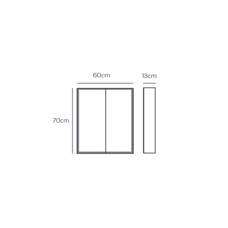HIB Qubic 60 LED Bathroom Cabinet | Sanctuary Bathrooms