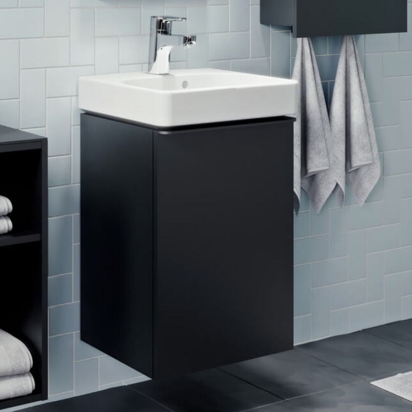 Geberit Smyle Square 450mm Lava Unit & Basin | Sanctuary Bathrooms