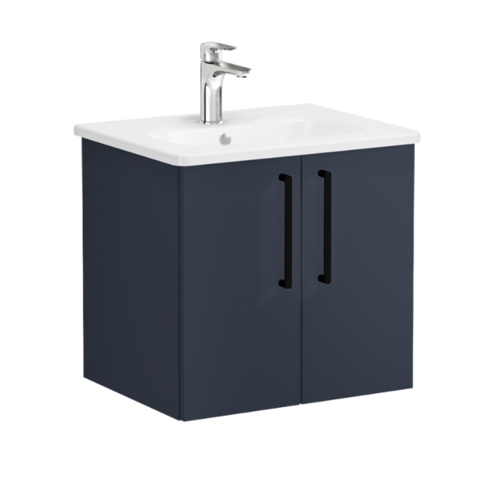 VitrA Root Flat Blue 600 Washbasin Unit | Sanctuary Bathrooms