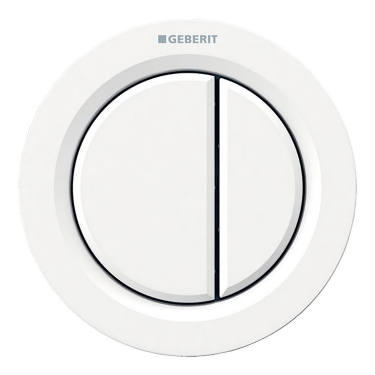 Geberit Type 01 White Dual Flush Button | Sanctuary Bathrooms