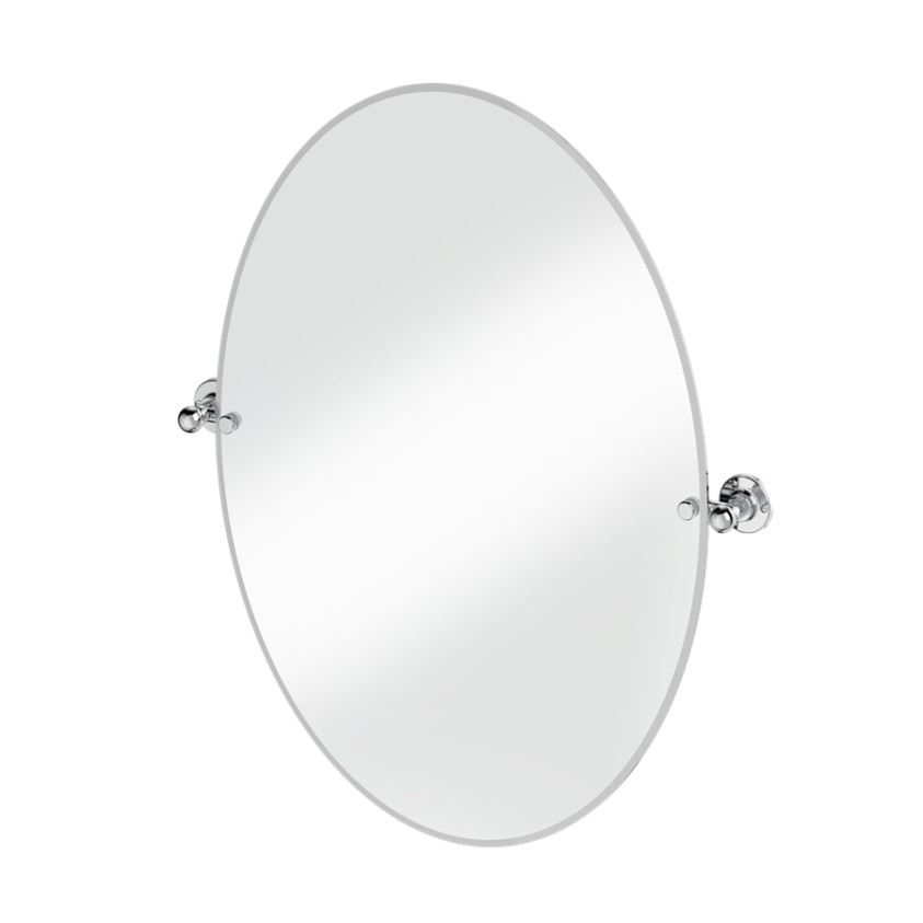 Burlington Chrome Oval Mirror | Sanctuary Bathrooms