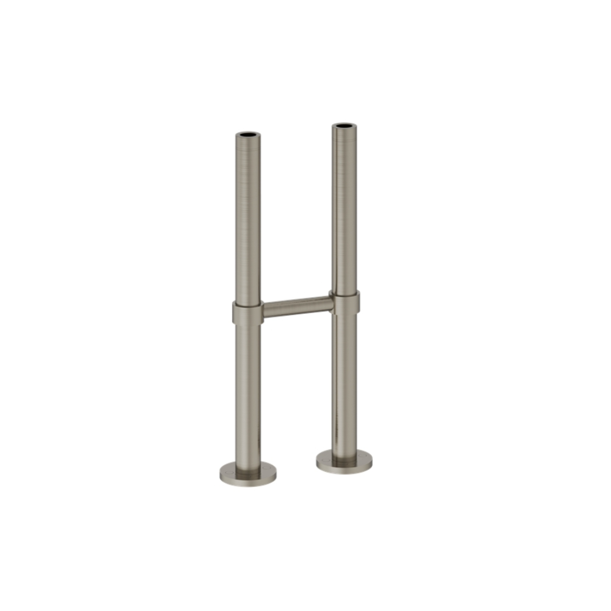 Burlington Nickel Stand Pipes with Horizontal Support Bar