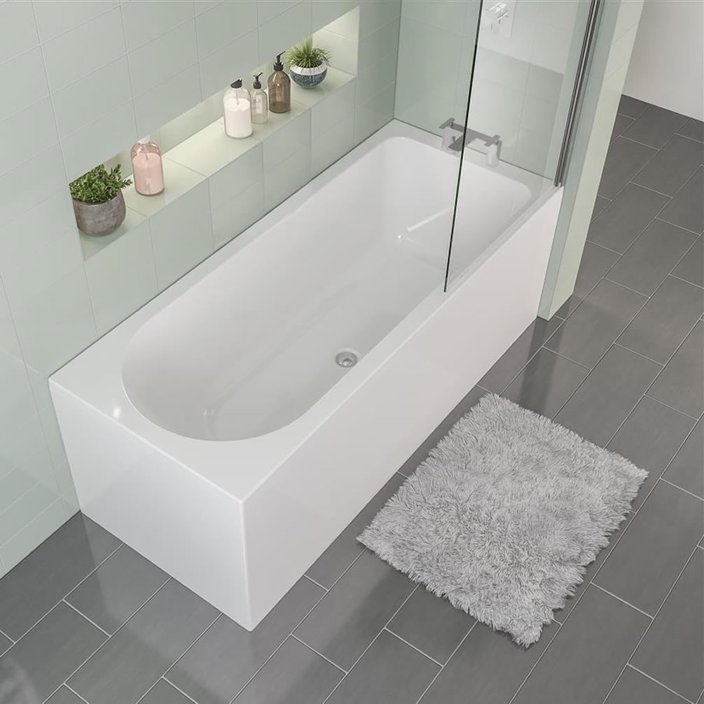Eastbrook Beaufort Biscay 1700 x 750mm Shower Bath | Sanctuary Bathrooms