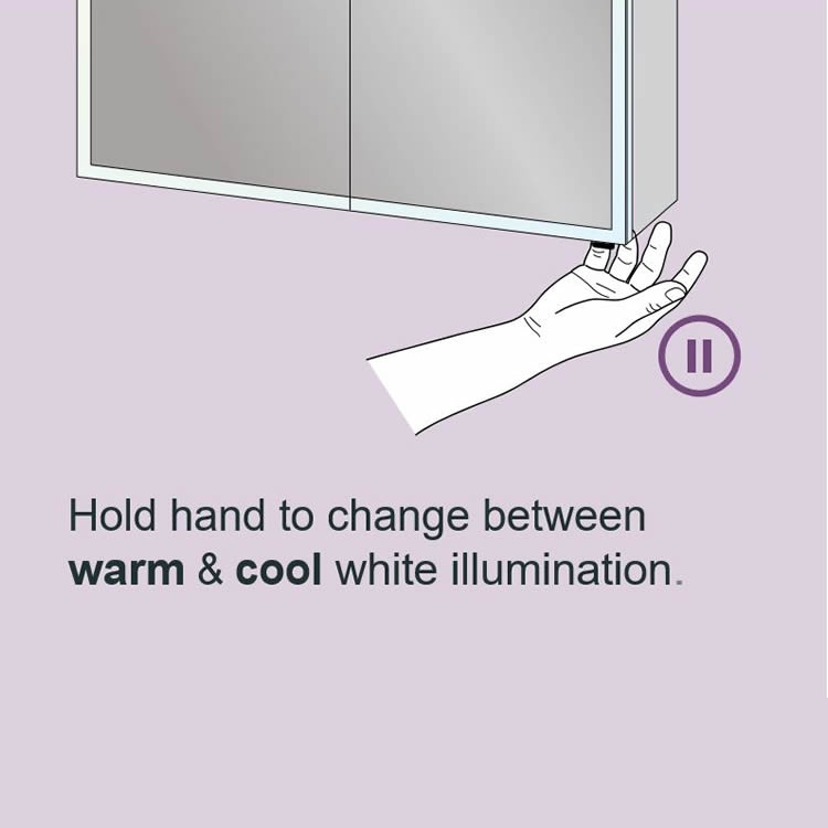 HIB Qubic 60 LED Bathroom Cabinet | Sanctuary Bathrooms