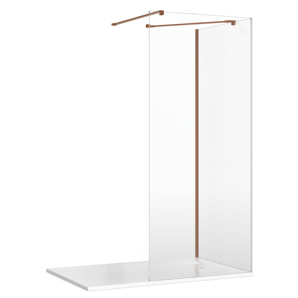 Crosswater Gallery 10 Bronze 760 Wetroom Screen | Sanctuary Bathrooms