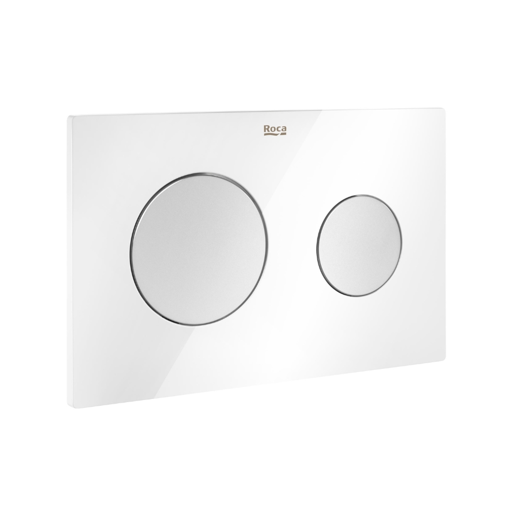 Roca Duplo One PL10 White & Grey Dual Flush Plate