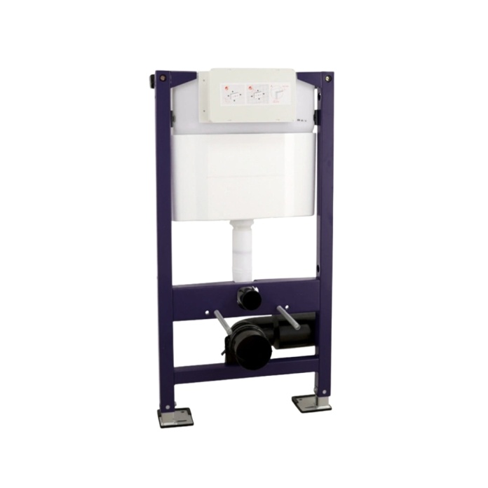 Zero 3 Mounted 980mm WC Frame & Dual Flush Cistern