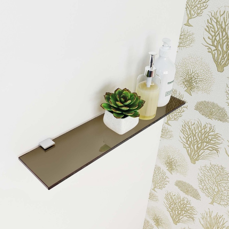 Origins Living Pier Glass Shelf Bronze | Sanctuary Bathrooms