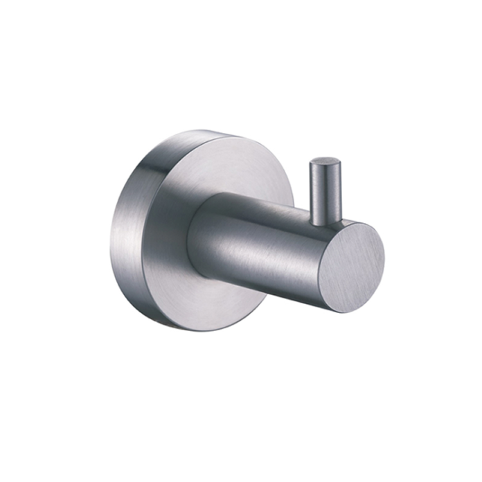 JTP Inox Brushed Stainless Steel Single Robe Hook | Sanctuary Bathrooms