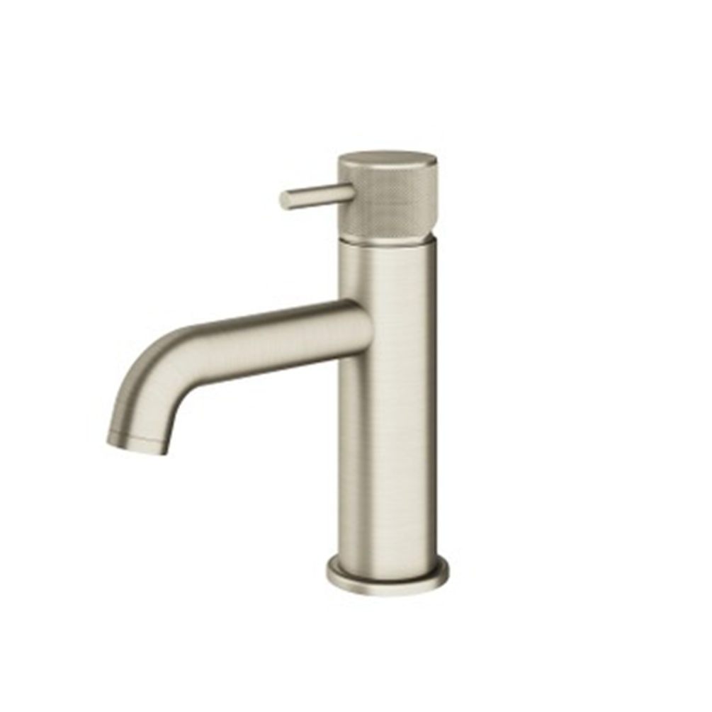 Abacus Iso Pro Brushed Nickel Mono Basin Mixer | Sanctuary Bathrooms