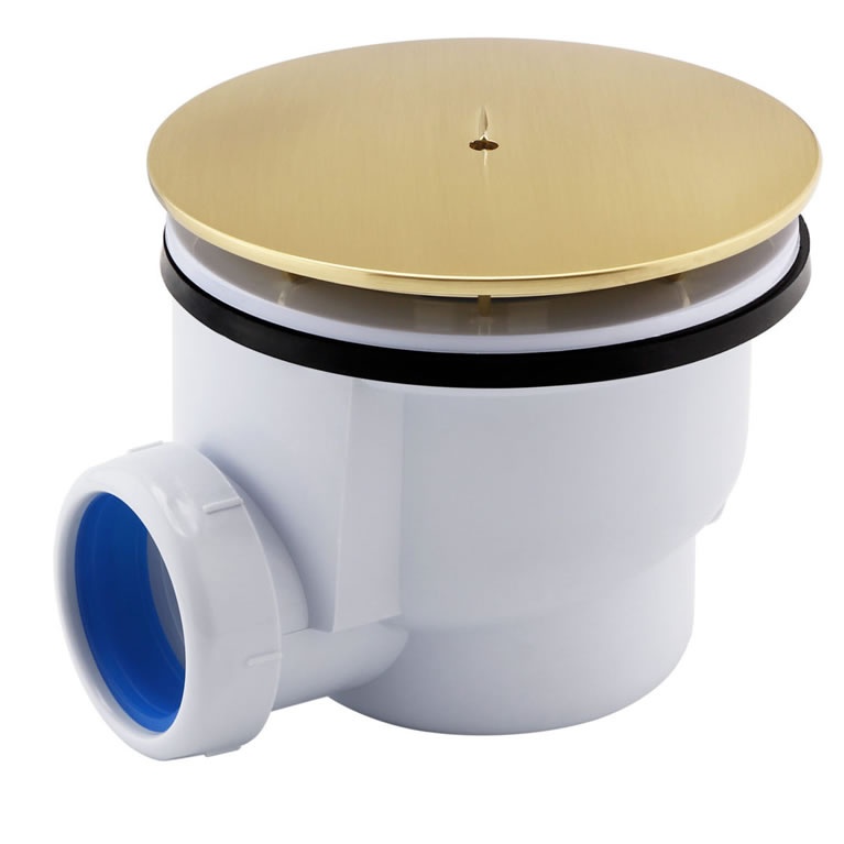 JTP Vos Brushed Brass Shower Waste | Sanctuary Bathrooms