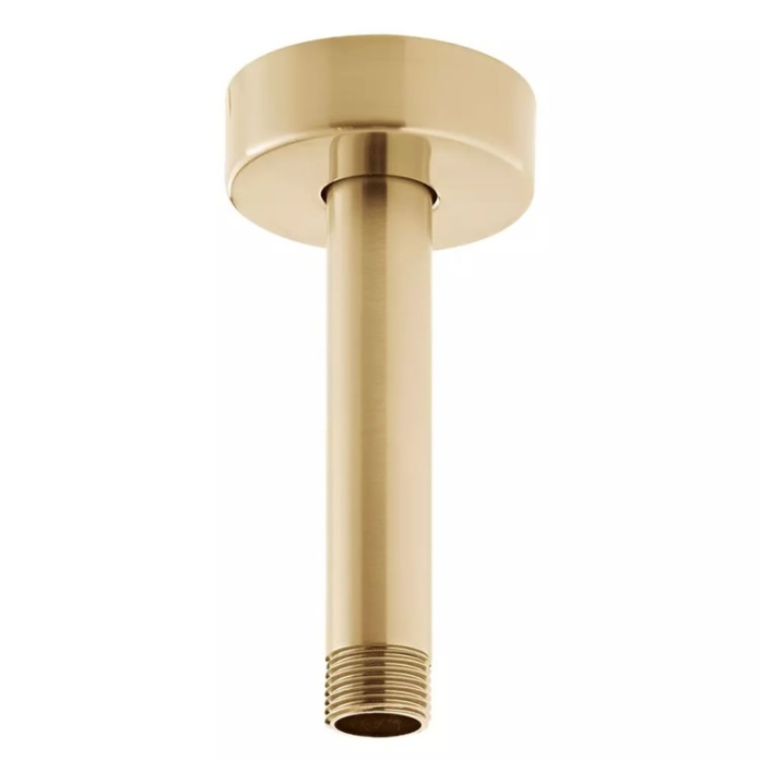 Vado Individual Gold Ceiling Mounted Shower Arm | Sanctuary Bathrooms