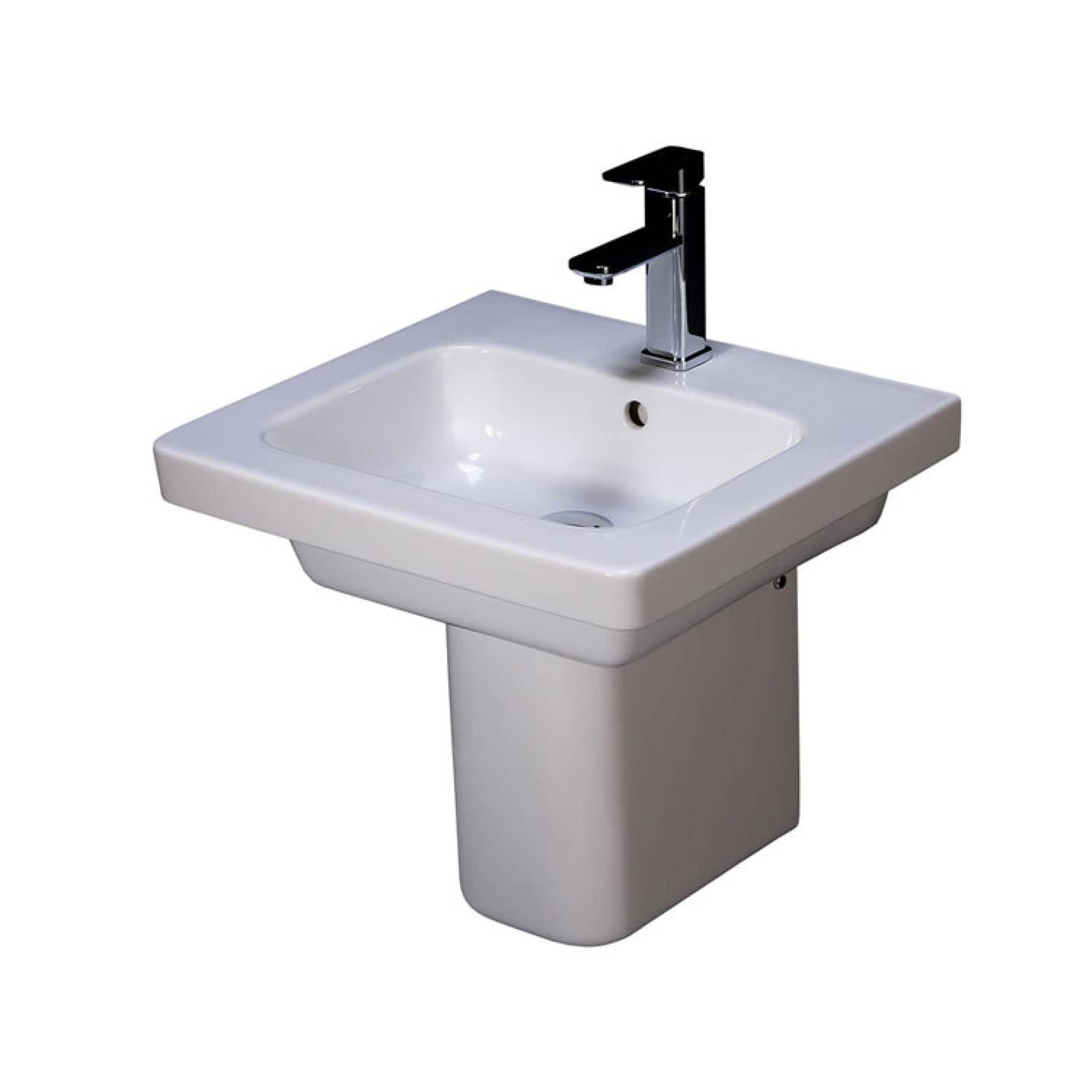 Rak Resort 550 1 Hole Basin & Semi Pedestal | Sanctuary Bathrooms