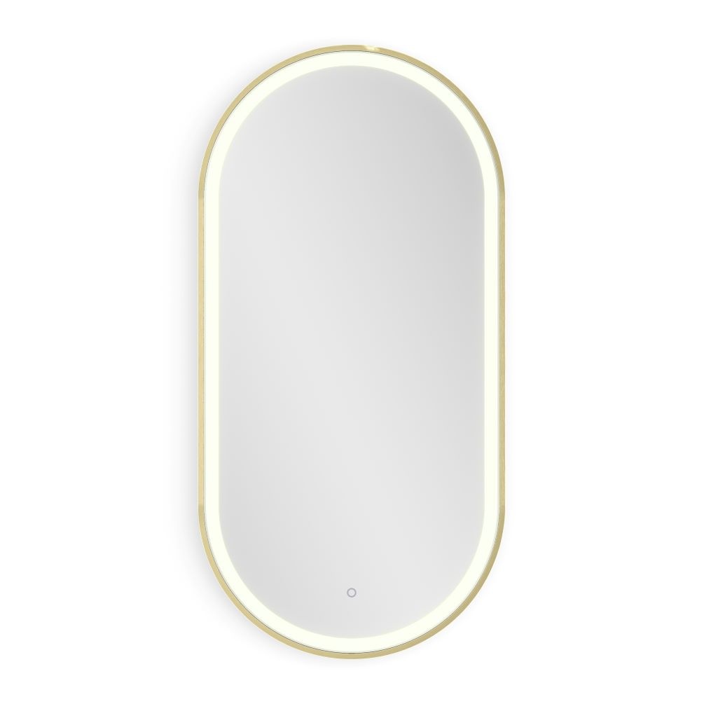 Origins Living 500mm Lomax Light Capsule Brass Mirror
