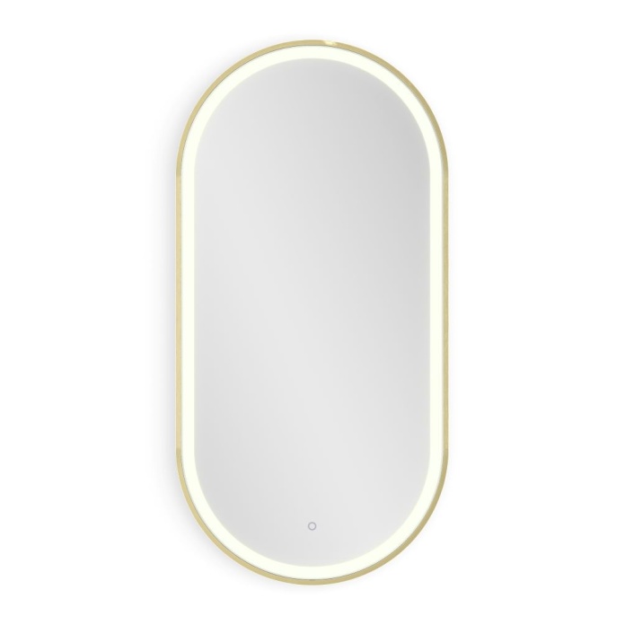 Origins Living 500mm Lomax Light Capsule Brass Mirror