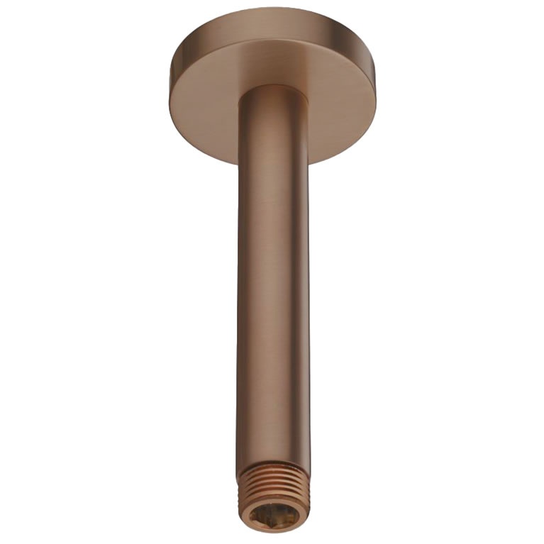 JTP Vos Brushed Bronze Ceiling Shower Arm | Sanctuary Bathrooms