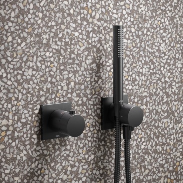 Keuco IXMO Black Square Shower Set | Sanctuary Bathrooms