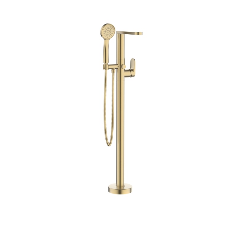 Crosswater Drift Brass Freestanding Bath Shower Mixer | Sanctuary