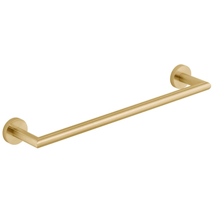 Vado Individual Knurled Gold Towel Rail | Sanctuary Bathrooms