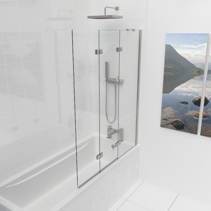 Kudos Inspire 3 Panel In Fold Bath Screen | Sanctuary Bathrooms