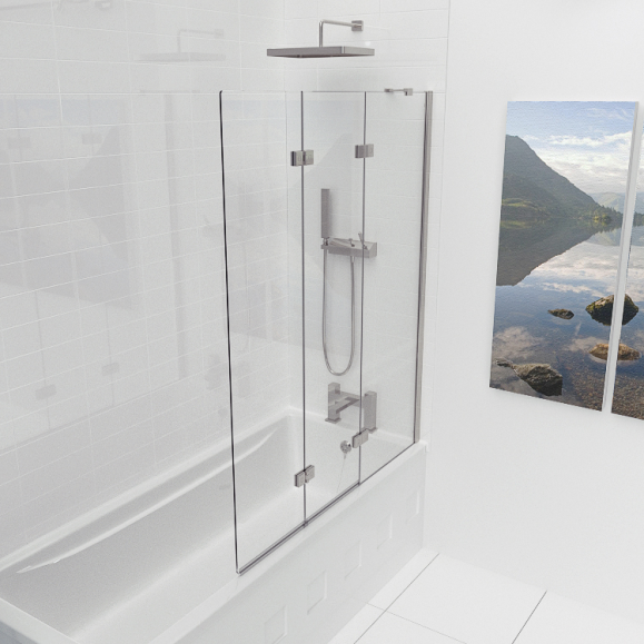 Kudos Inspire 3 Panel In Fold Bath Screen | Sanctuary Bathrooms