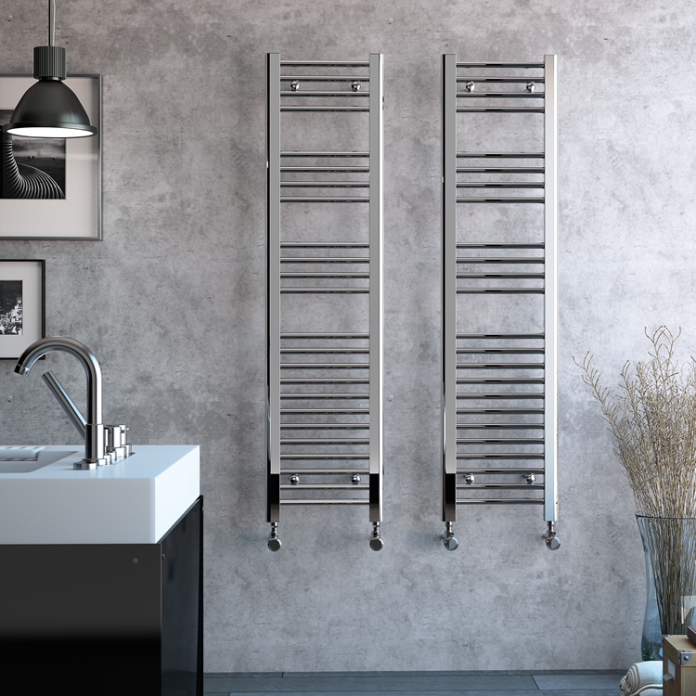Radox Premier Flat Chrome Towel Radiator | Sanctuary Bathrooms